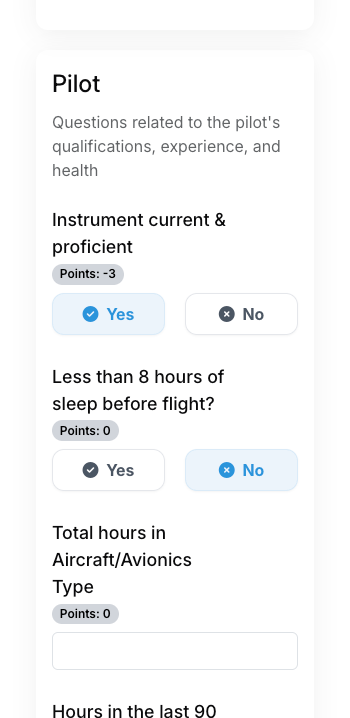 SimpleFRAT - Flight Risk Assessments Made Easy