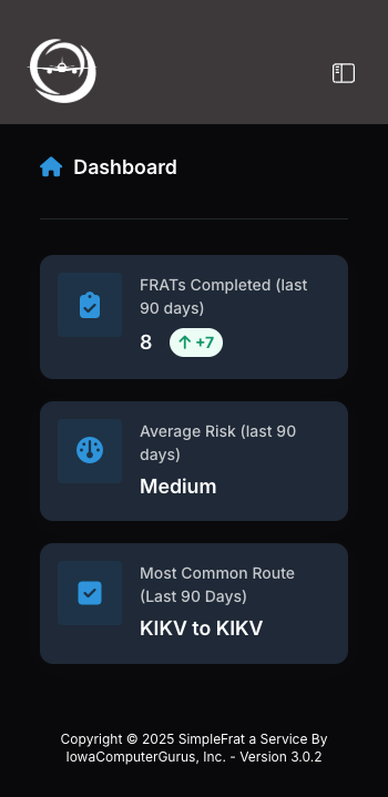 SimpleFRAT - Flight Risk Assessments Made Easy