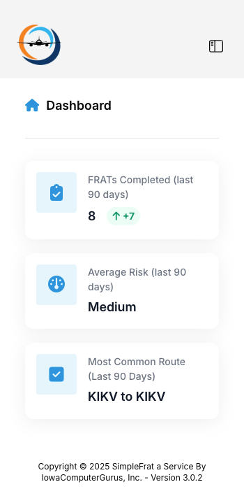SimpleFRAT - Flight Risk Assessments Made Easy